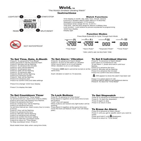 The Wobl instruction manual in english | PDF