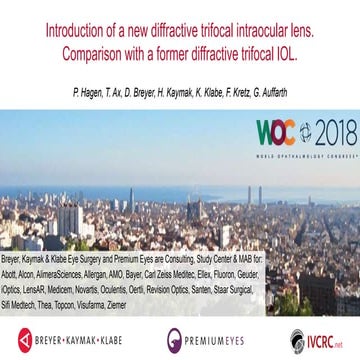 Introduction of a new diffractive trifocal intraocular lens. Comparison ...