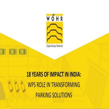 18 Years of Impact in India: WPS Role in Transforming Parking Solutions ...