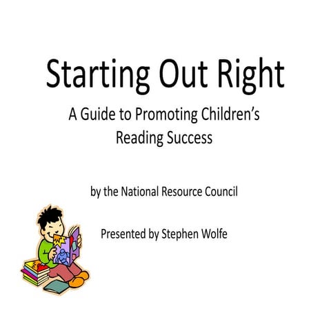 Starting Out Right - A Book Study | PPTX