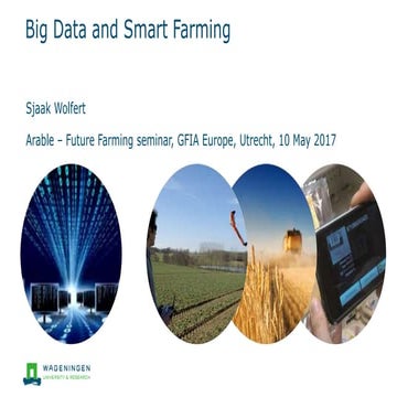 Big data and smart farming | PPTX