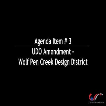 Wolf Pen Creek Design District | PPTX