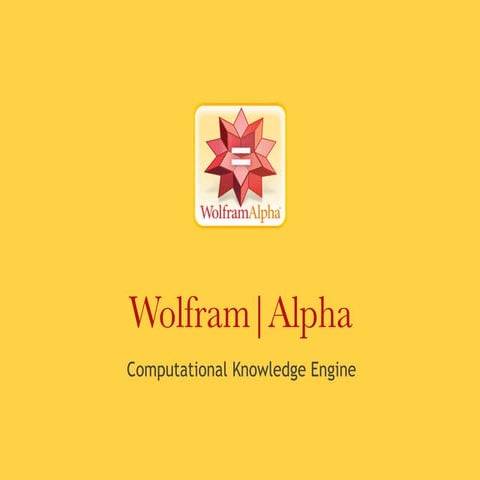 WolframAlpha | PPT