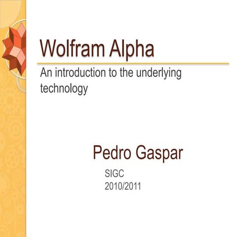 Wolphram Alpha | PPTX