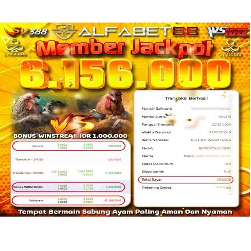 ALFABET88 MEMBER JACKPOT SABUNG AYAM SV388 | PDF