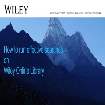 Wiley Online Library Pps