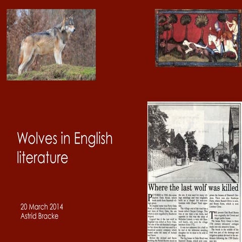 Wolves in English Literature | PDF