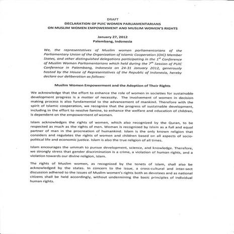 Woman declaration | PDF