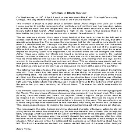 Woman in Black Review | PDF