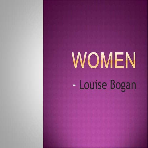 Women | PPT