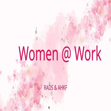 Women rights at work place/ Women at work | PPTX