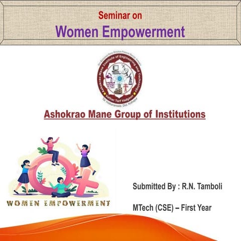 women-empowerment.pptxmnjkhjhbjknbkjnjknkjnhj | PPTX