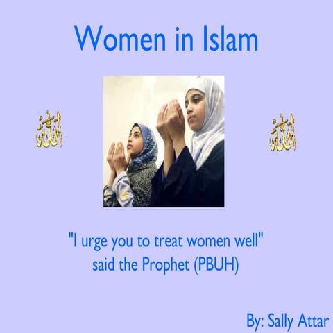 Women In Islam | PPT