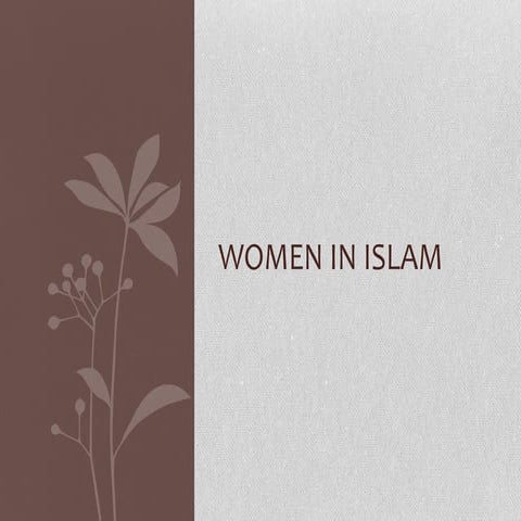 Women In Islam | PPT