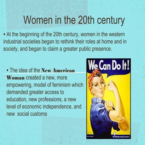 Women 20th century | PPT