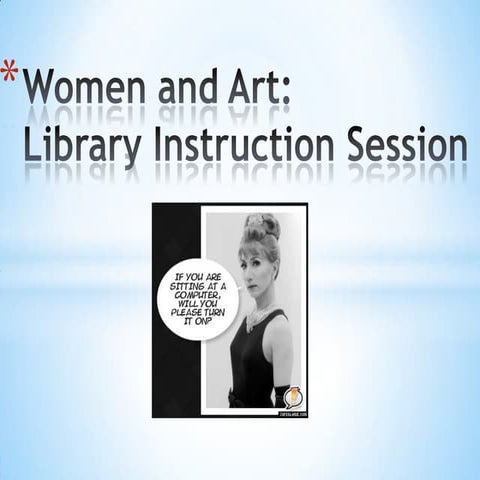 Women and art | PPT