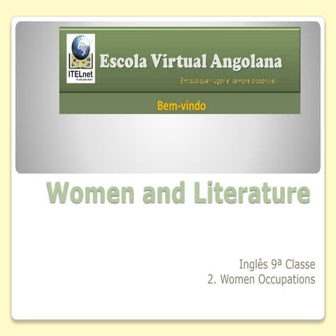 Women and literature | PPT