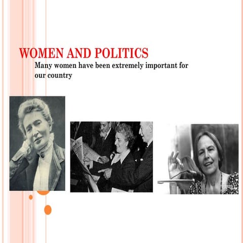 Women and politics rev 1 | PPT