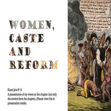 Women, Caste and Reform- Social Science .pptx