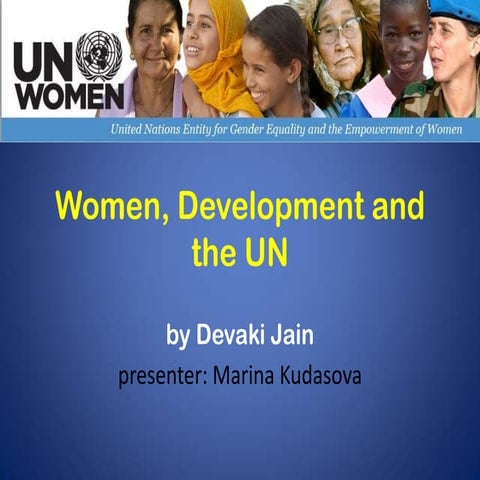 Women, development and the United Nations | PPT
