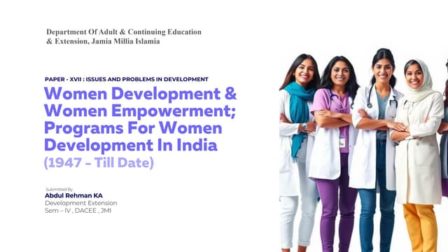 Women empowerment. community health nursing | PPTX