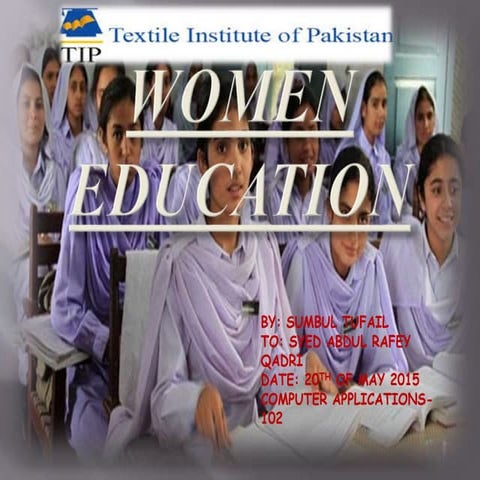 Women education | PPTX