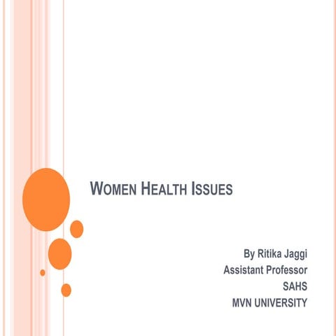 Major concern of Women Health Issues.ppt