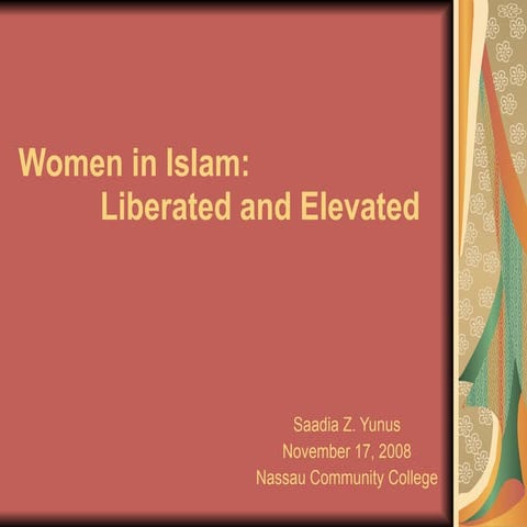 Women In Islam Updated | PPT
