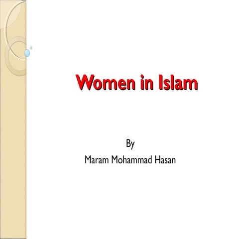 Women in islam | PPT