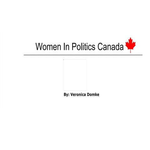 Women in politics | PPT