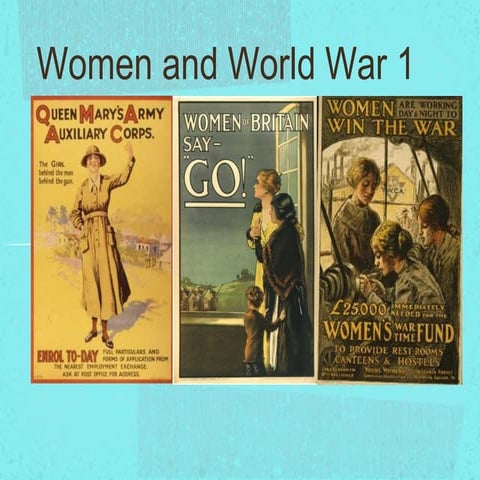 Women in ww1 | PPT