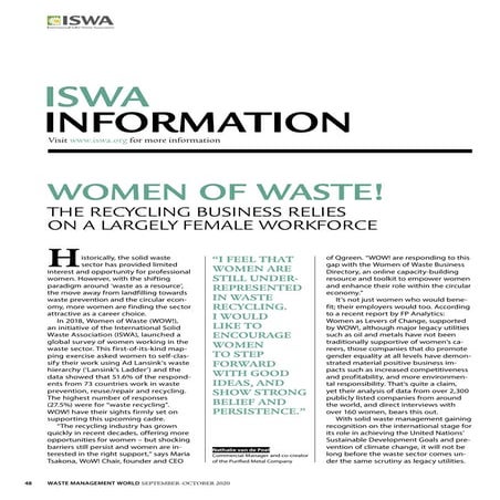 Women of Waste - The Recycling Business Relies on a Largely Female ...