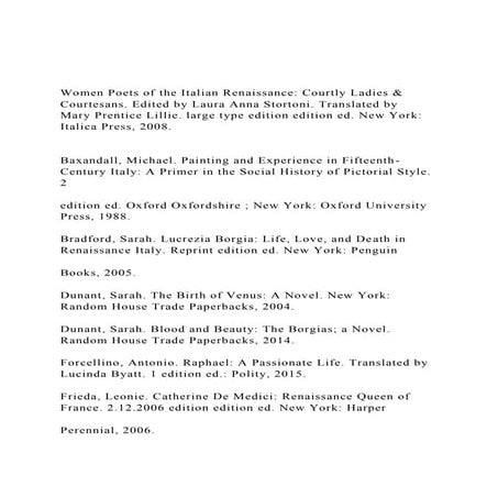 Women Poets of the Italian Renaissance Courtly Ladies & Court.docx