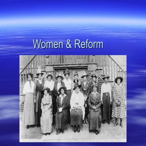 Women & reform 1830s | PPT