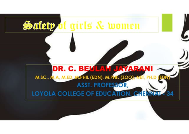 Women safety presentation | PPTX