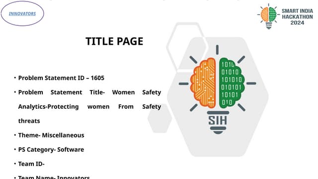 SIH_FINAL.PPT. for idea presentation at college levelpptx | PPTX