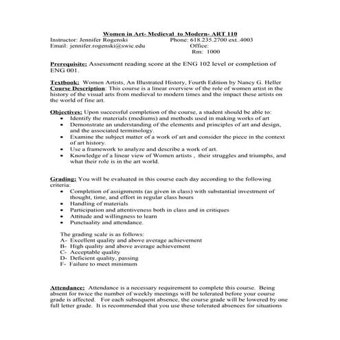 Women’s Art History | DOC | Design | Fine Art