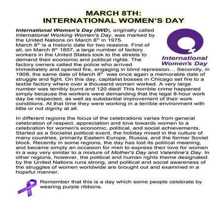 International Womens' Day | DOC