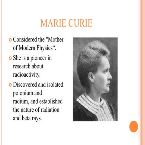 Ppt marie curie | PDF