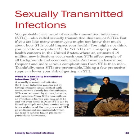 Sexually Transmitted Disease Brochure | PDF