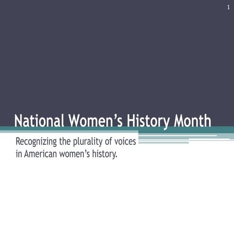 National Women's History Month | PPTX