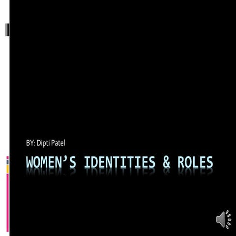 Women’s identities & roles | PDF