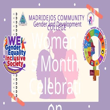 women’s month celebratioon gender and development | PPTX