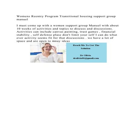 Womens Reentry Program Transitional housing support group manuel.docx