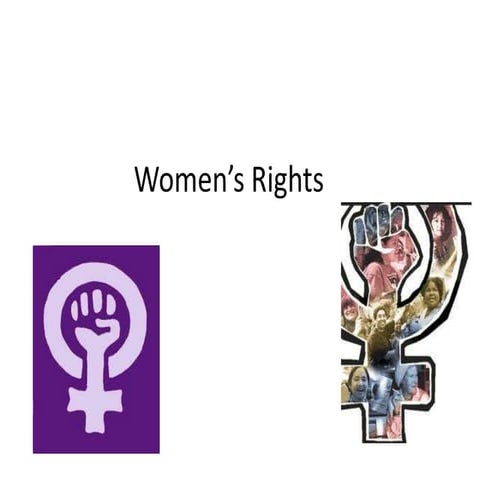 Women's rights | PPTX | Politics