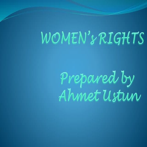 Women's Rights | PPTX