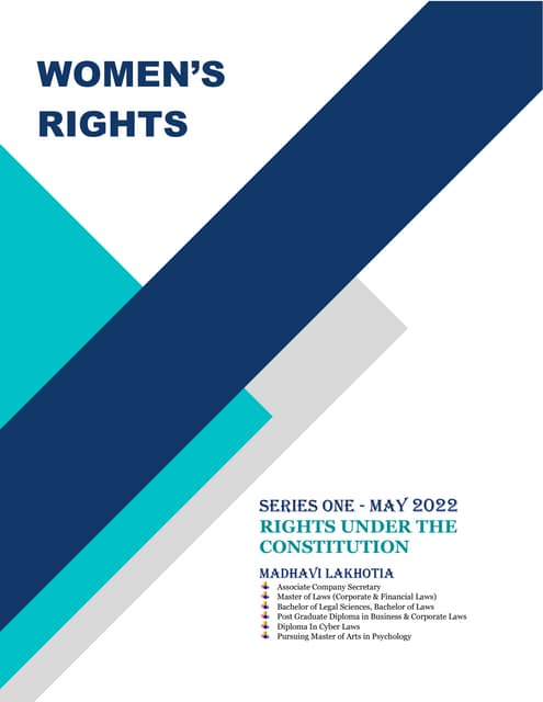 Women and their legal rights in India_WomenPowerConnect | PPT