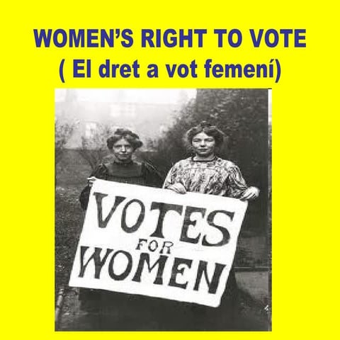 Women’s right to vote | PPT