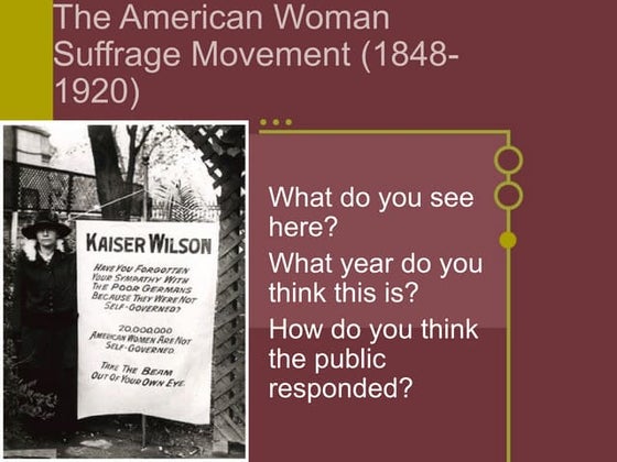 Women suffrage movement | PPTX