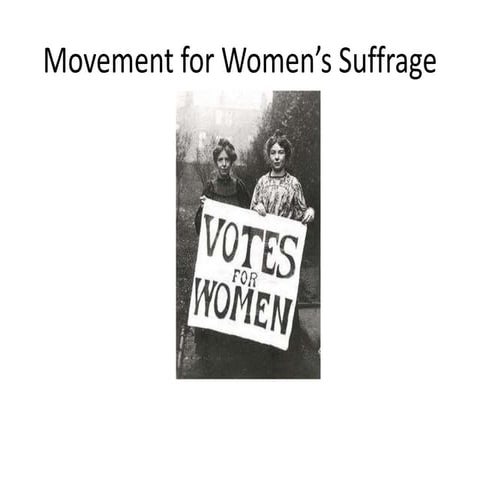 Women's suffrage | PPT